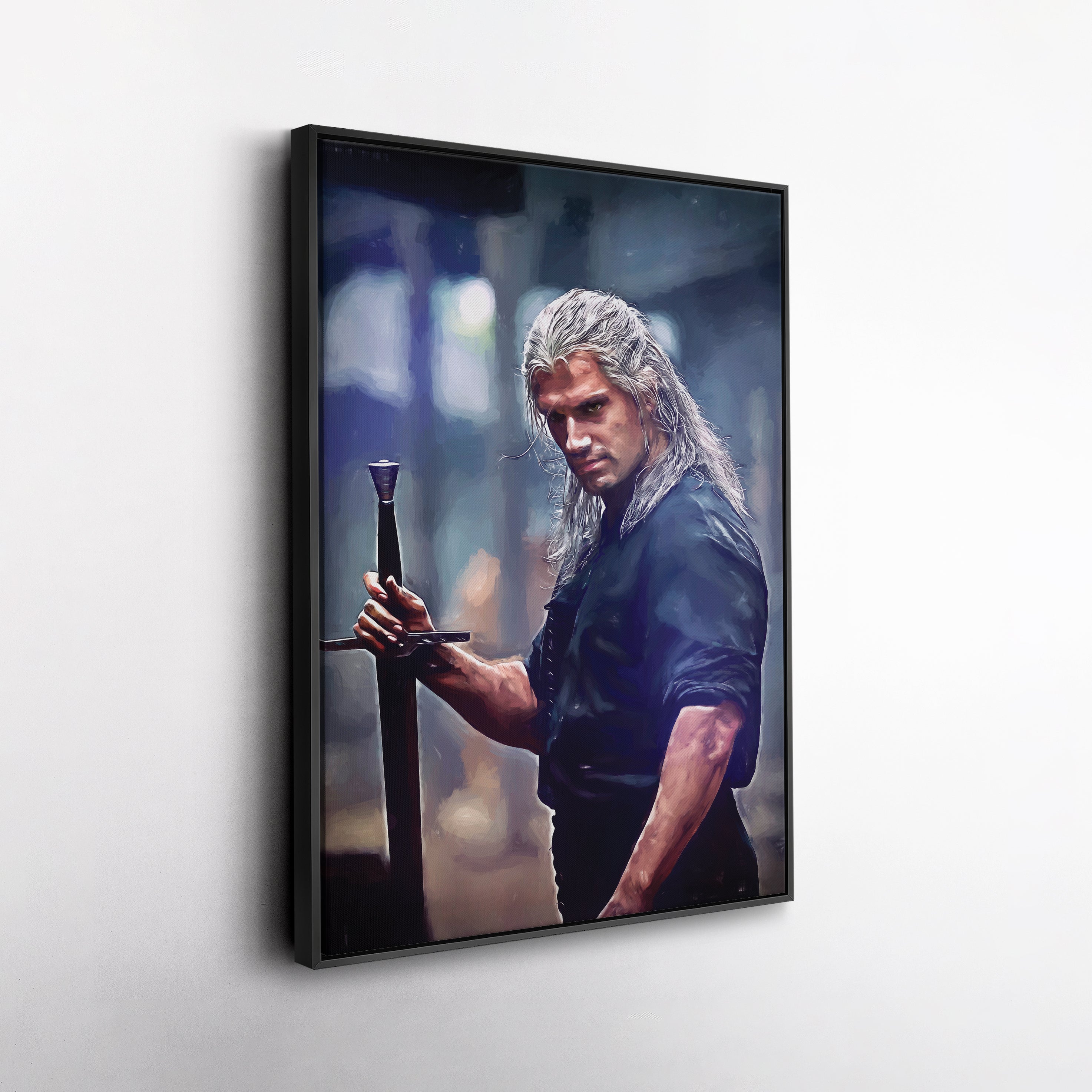 Geralt of Rivia Canvas Print | The Witcher Wall Art Decor – canvasartprous