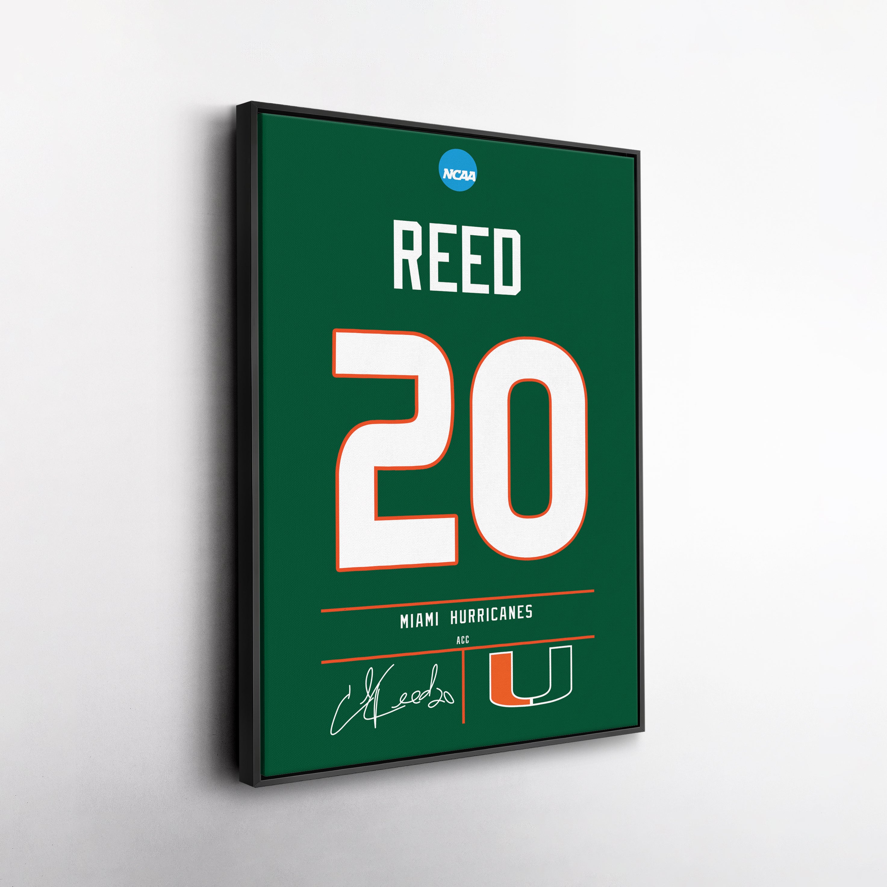 Ed Reed Hurricanes Jersey Canvas Print | Wall Art Decor – canvasartprous
